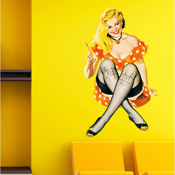 Trinx Pin Up Girl Sticker Pin Up Girl Decal Wayfair